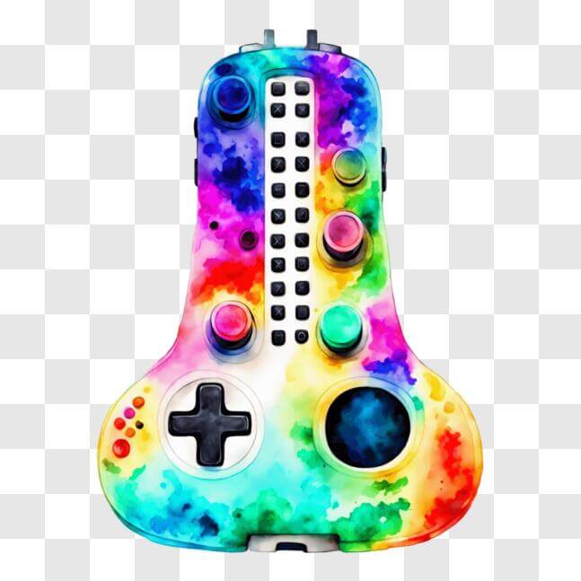 Download Colorful Decorated Video Game Controller for Gaming PNGs ...