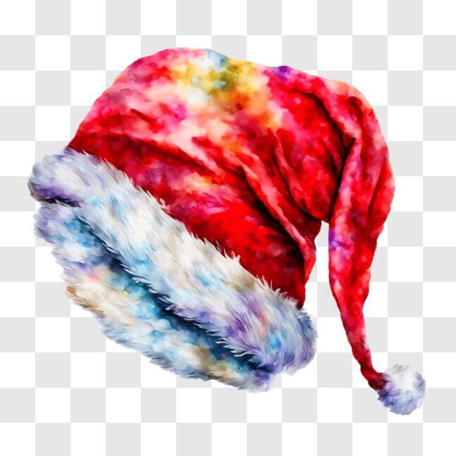 Download Colorful Santa Hat - Festive Holiday Decoration PNGs Online ...