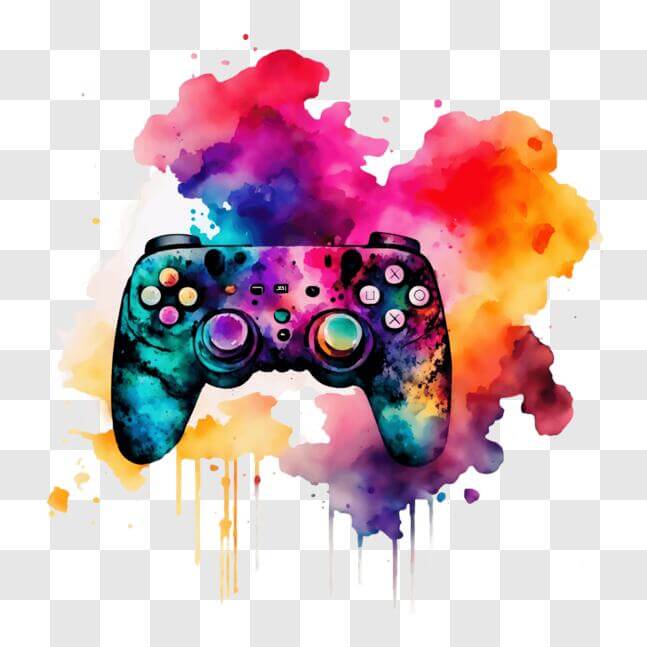 Download Abstract Video Game Controller Painting PNGs Online - Creative ...