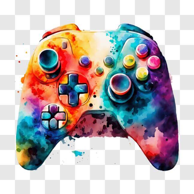 Download Colorful Video Game Controller PNGs Online - Creative Fabrica