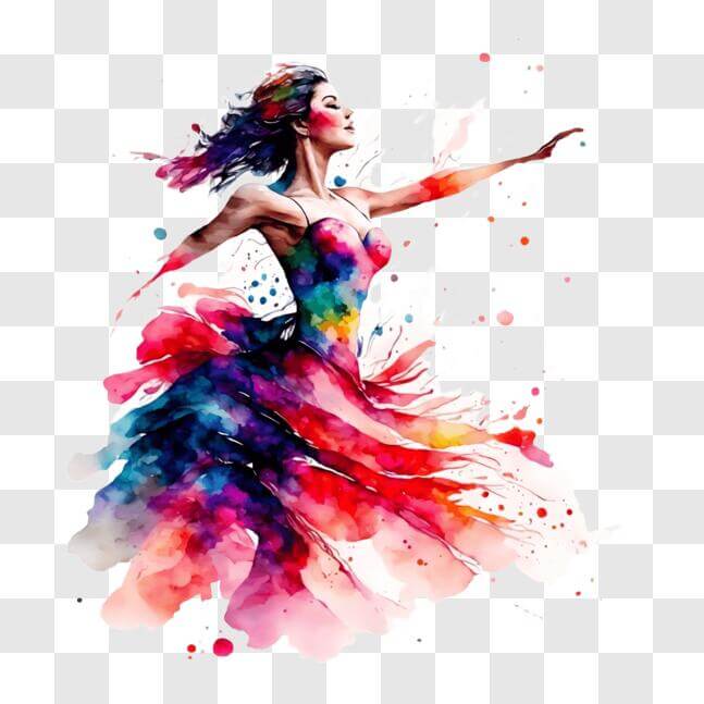 Download Colorful Dance Performance PNGs Online - Creative Fabrica
