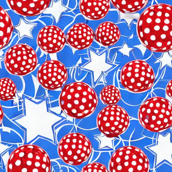 Download Colorful Abstract Background with Polka Dot Balls and Stars ...