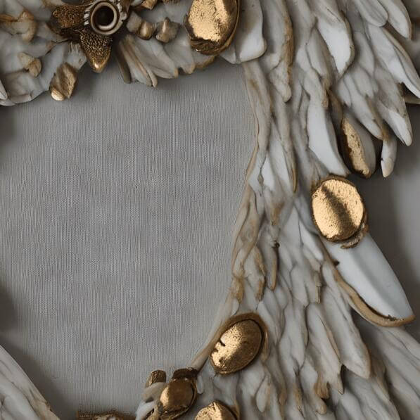 Download Heart-shaped Gold and Feather Angel Wings Frame Patterns ...