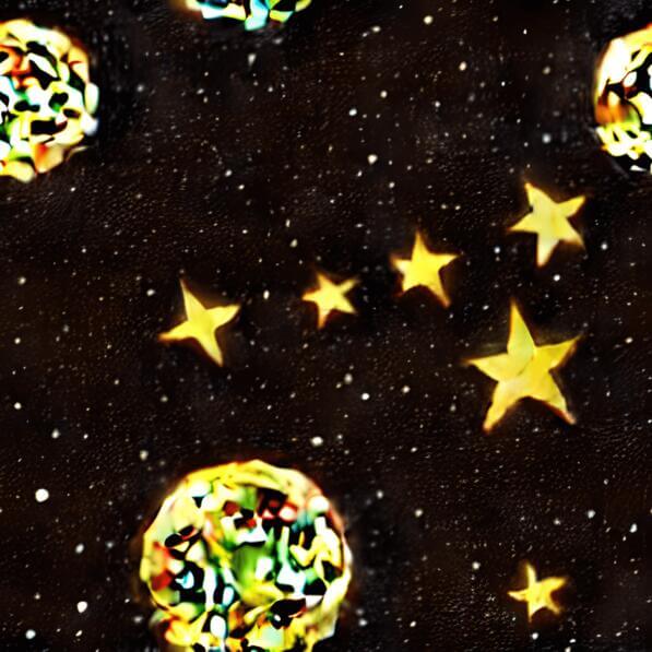 Download Colorful Balls and Stars on Black Background Patterns Online ...