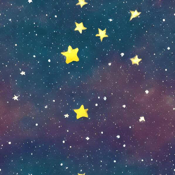 Download Starry Sky with Yellow Stars Patterns Online - Creative Fabrica