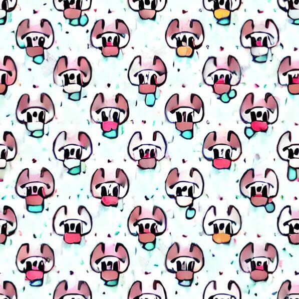 Download Seamless Pattern with Cartoon Characters in Various Colors ...