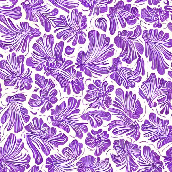 Download Seamless Pattern of Purple Flowers on White Background ...