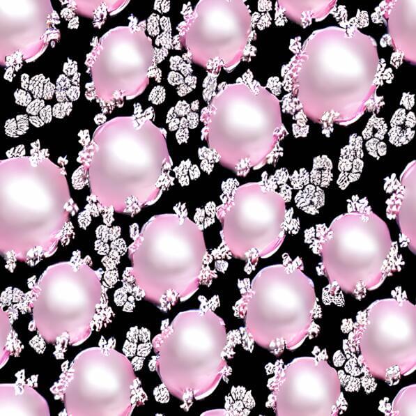 Download Pearls on Black - Art Installation with Pink Pearls and ...