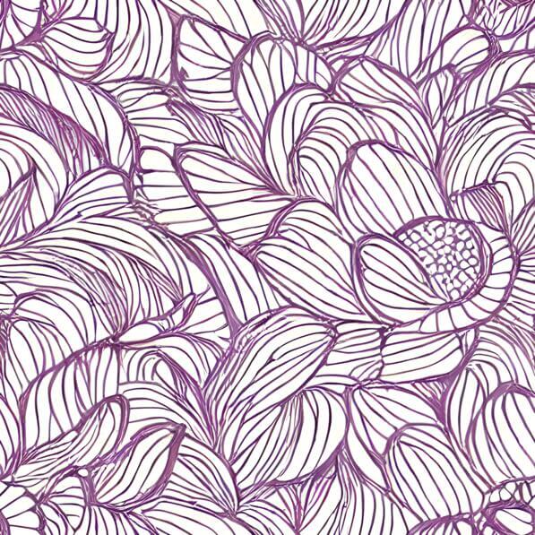 Download Purple and White Flower Doodles Seamless Pattern Patterns ...