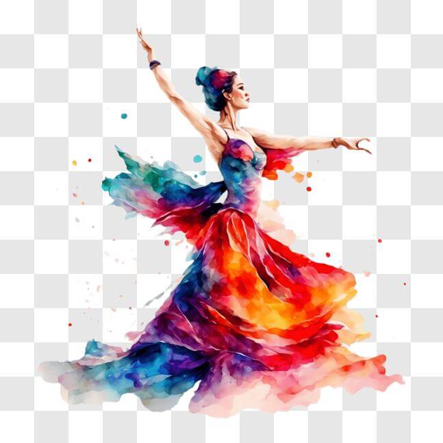 Download Colorful Dance - Artistic Expression Through Movement PNGs ...