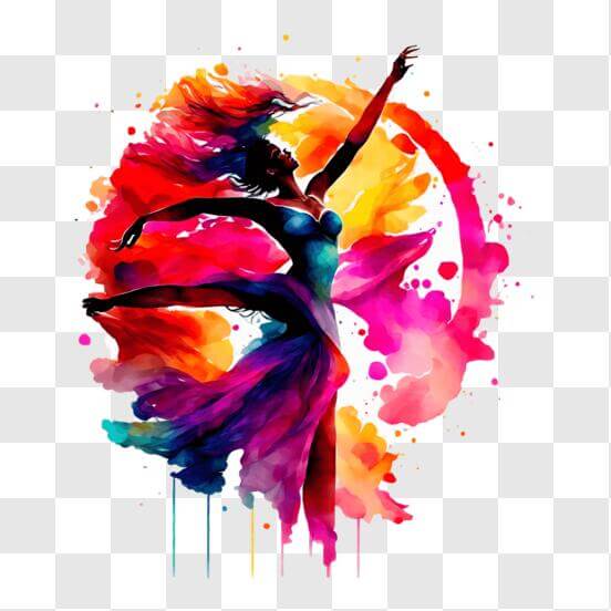 Download Colorful Ballet Dance Performance PNG Online - Creative Fabrica