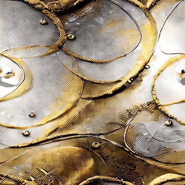 Download Gold-colored Abstract Painting with Various Shapes and ...