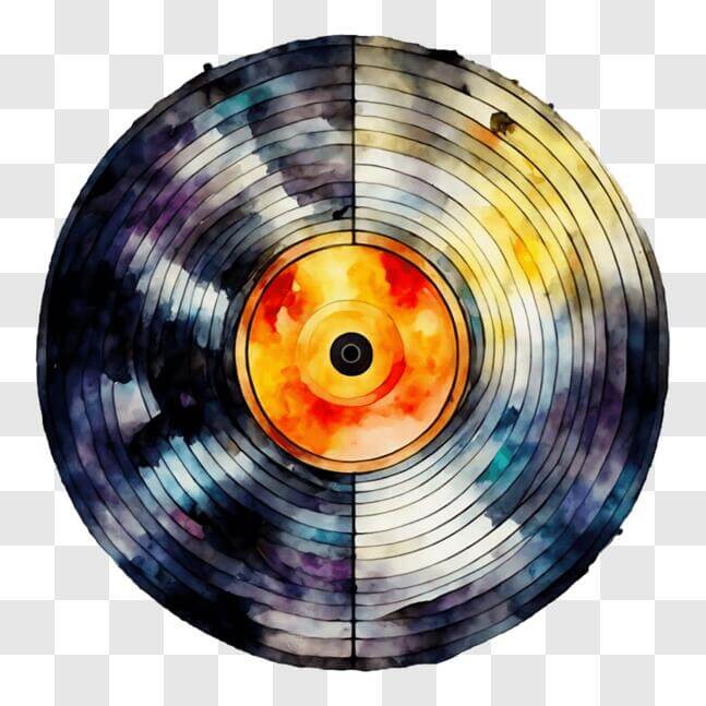 Download Colorful Vinyl Record Album Cover for Music Lovers PNGs Online ...
