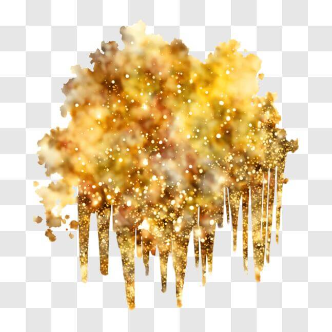Download Abstract Gold Drip Painting for Decorative Purposes PNGs ...
