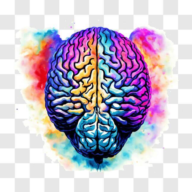 Download Colorful Human Brain Image for Psychology and Neuroscience ...