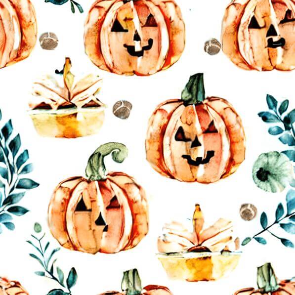 Download Seamless Pumpkin Pattern for Halloween, Thanksgiving, and ...