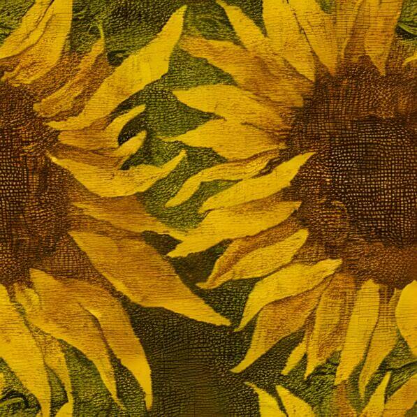 Download Vibrant Painting of Three Unique Sunflowers Patterns Online ...