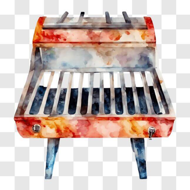 Download Colorful BBQ Grill with Multiple Burners PNGs Online ...