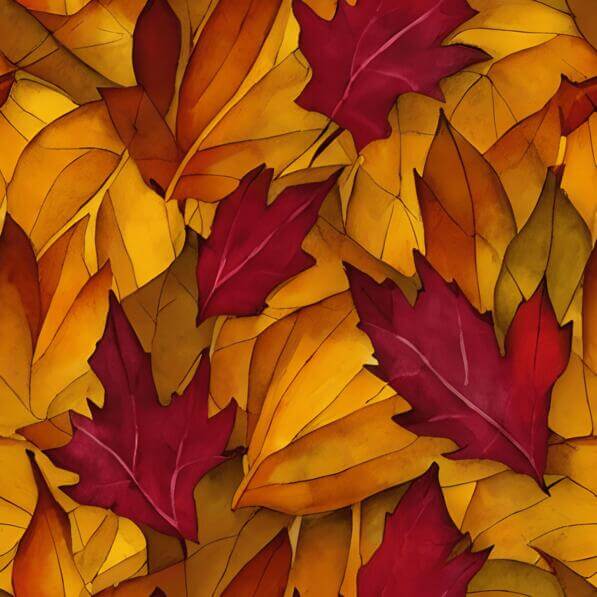 Download Autumn Maple Leaves Seamless Pattern on White Background Patterns Online - Creative Fabrica