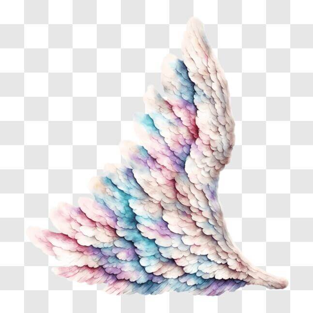 Scarica Ali di angelo multicolore su sfondo nero PNGs Online - Creative ...