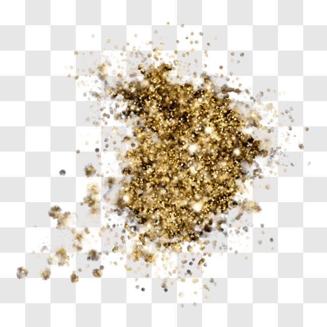 Télécharger Paillettes d'or sur fond noir PNGs En Ligne - Creative Fabrica