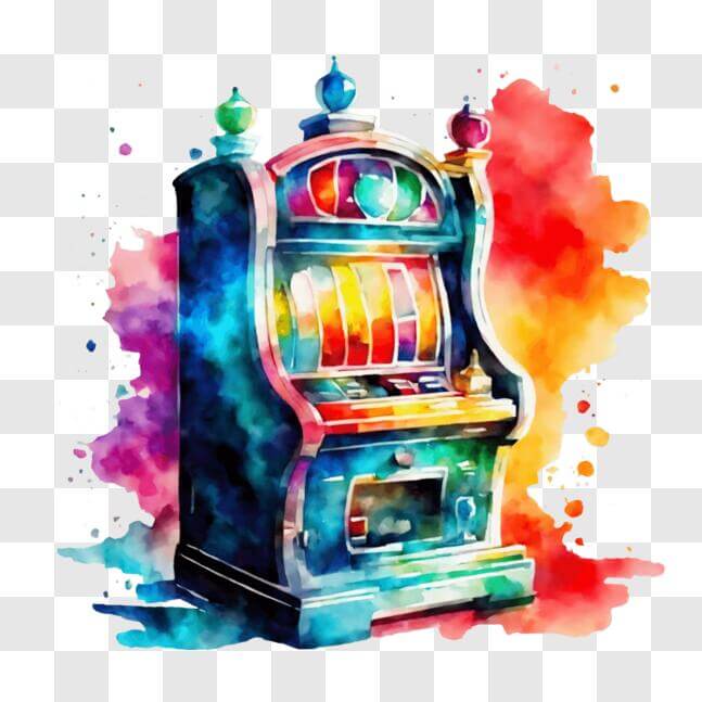 Download Colorful Slot Machine for Gambling or Entertainment PNGs ...