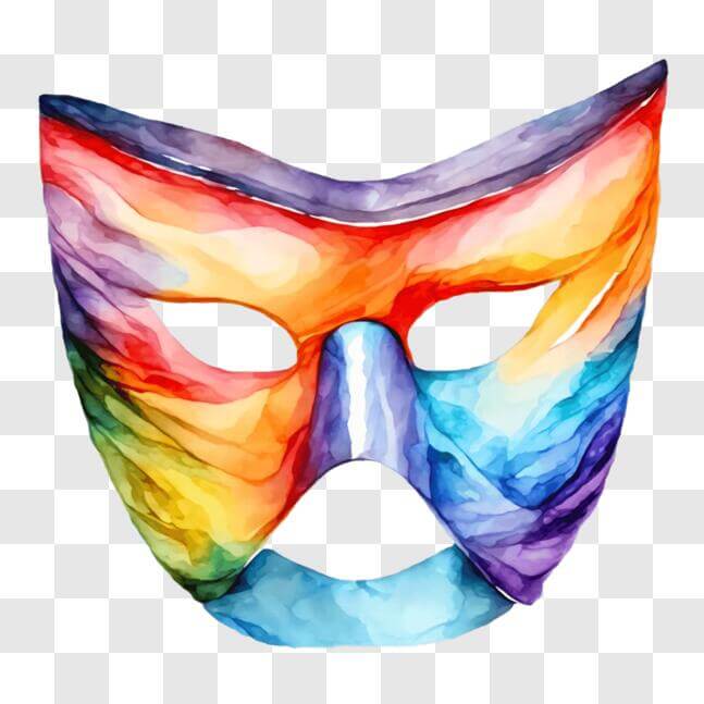 Download Colorful Watercolor Mask for Theatre and Opera Productions ...