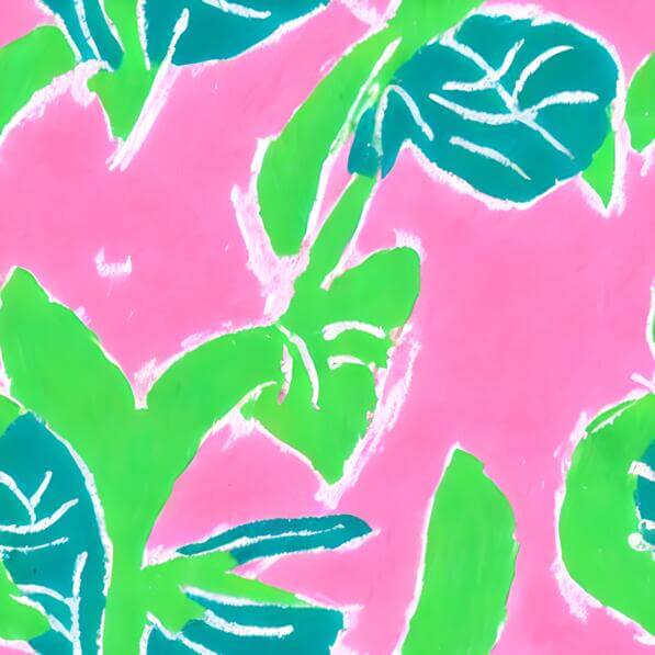 Download Pink and Teal Tropical Leaves Pattern by Lilly Pulitzer ...