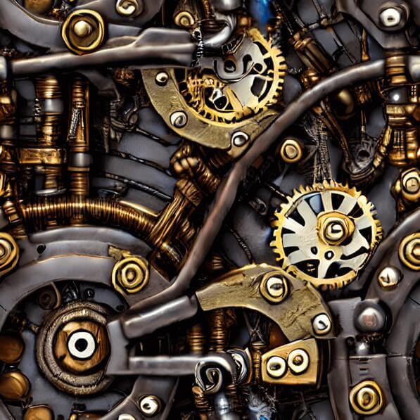 Download Close-up of Mechanical Gears and Clockwork Mechanisms Patterns ...