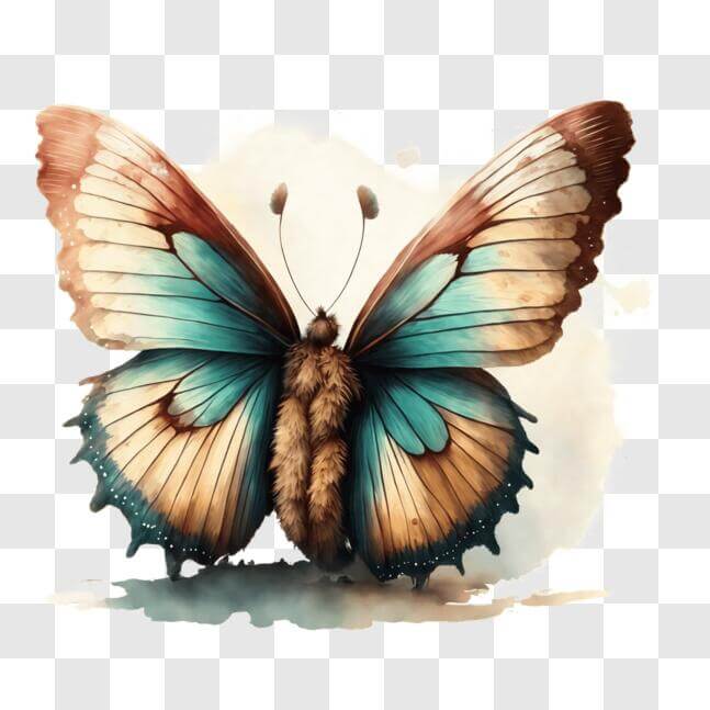 Download Colorful Butterfly in Motion on Abstract Background PNGs ...