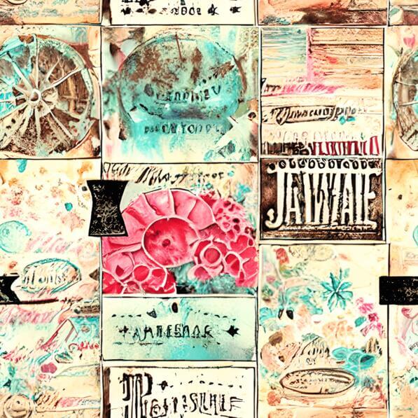 Download Colorful Collage of Various Postcards Patterns Online ...