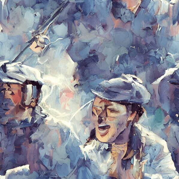 Download Colorful Watercolor Painting of Men in Military Uniforms ...