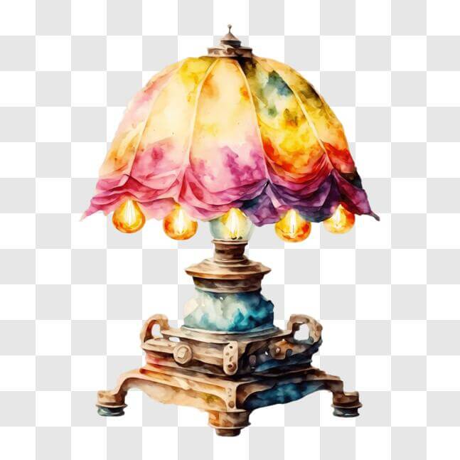 Download Colorful Lamp with Abstract Pattern PNGs Online - Creative Fabrica