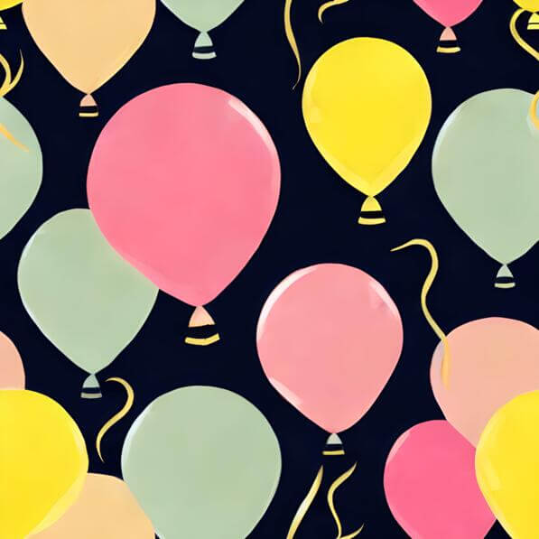 Download Colorful Balloon Pattern for Party Decorations Patterns Online ...