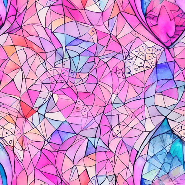 Download Seamless Glass Tile Pattern in Pink, Blue, and Green Patterns ...
