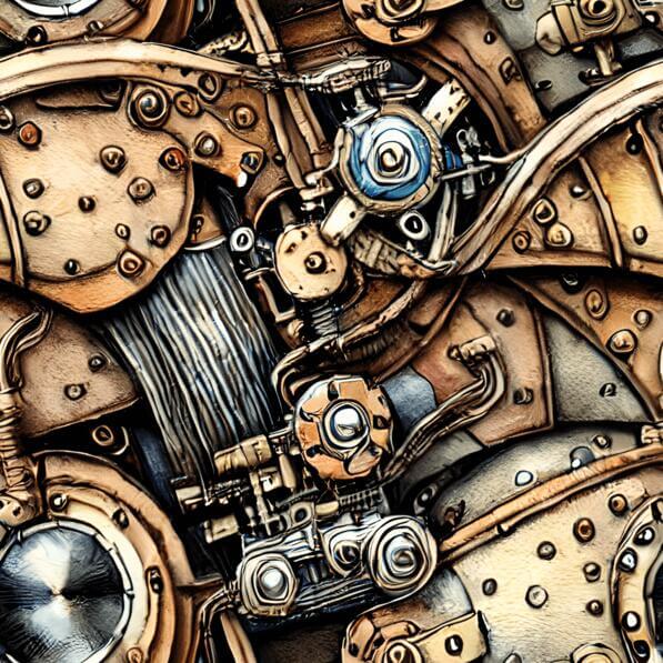 Download Intricate Mechanical Drawing with Gears and Parts Patterns ...