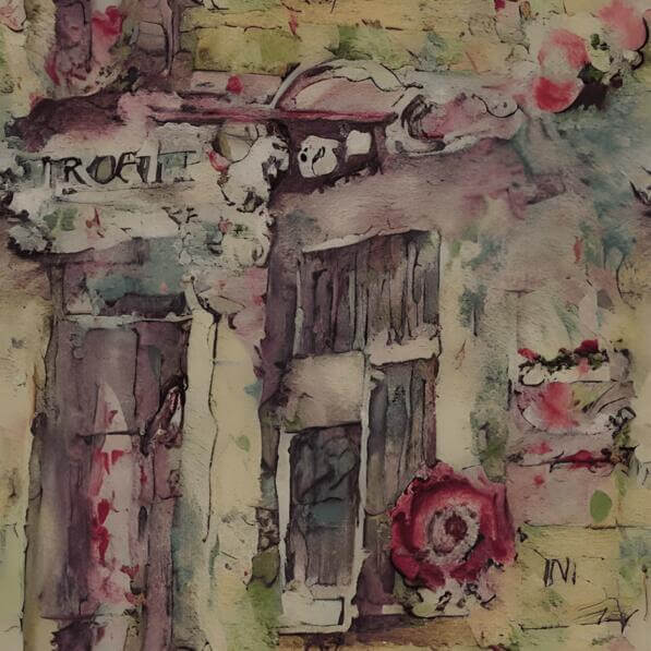 Download Watercolor Painting of a Decorated Old Building Patterns ...