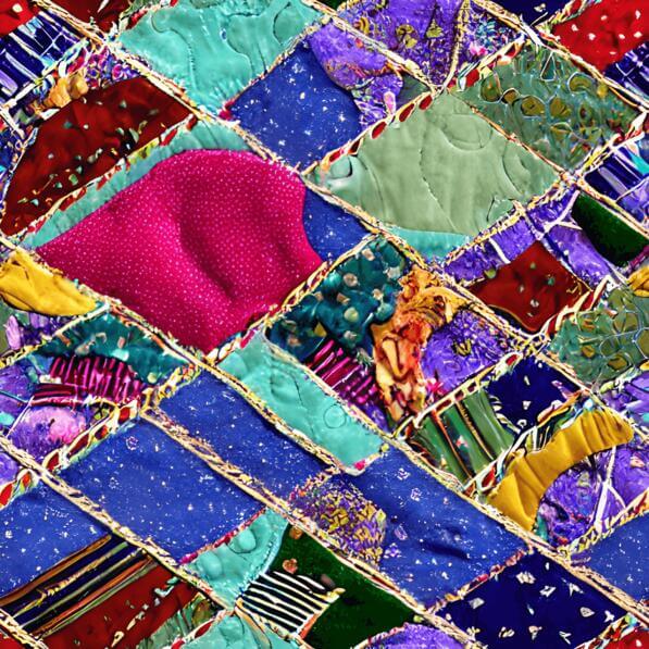 Download Colorful Patchwork Quilt with Various Patterns Patterns Online ...