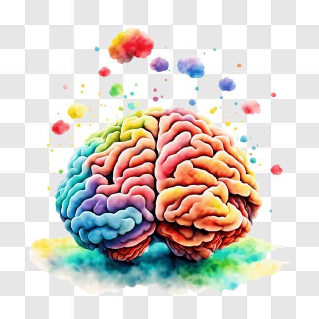 Download Colorful Brain Filled with Balloons - Mental Health Awareness ...