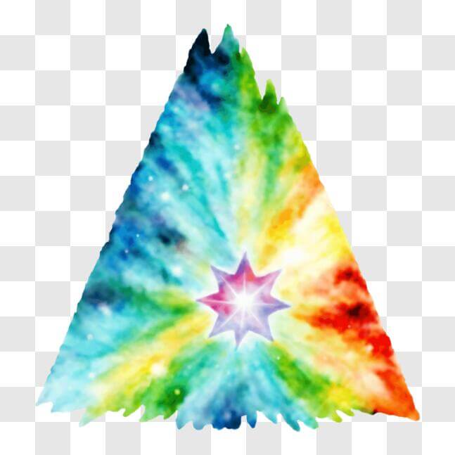 Download Colorful Triangle with Star for Meditation and Spiritual ...