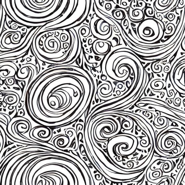Download Black and White Swirl Seamless Pattern Patterns Online ...