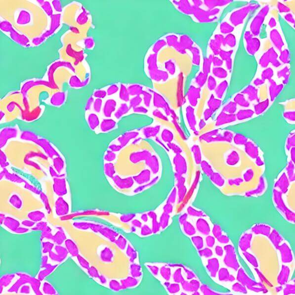 Download Lilly Pulitzer Floral Pattern in Pink and Green Patterns ...