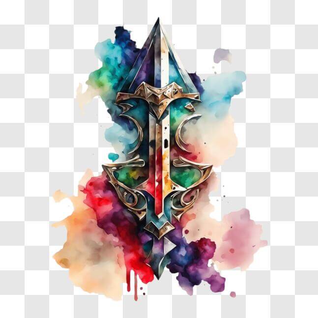 Download Colorful Watercolor Arrow PNGs Online - Creative Fabrica