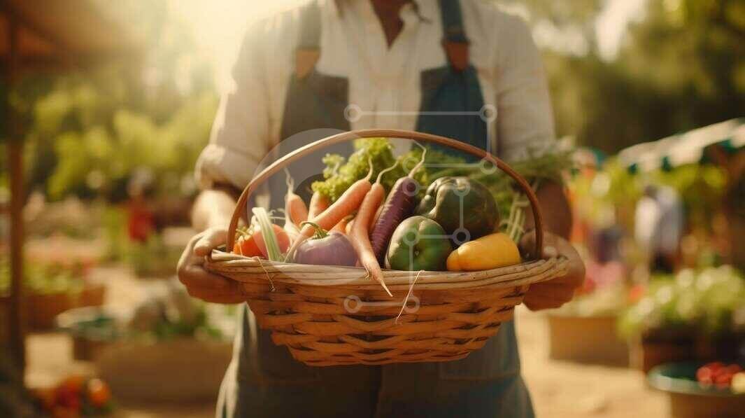 Person cultivating their own produce in a garden stock photo | Creative ...