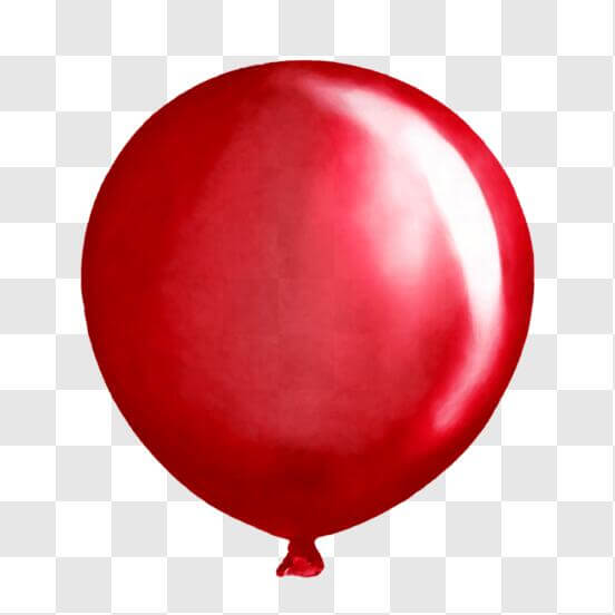 Download Red Balloon Floating in the Air with White Clouds PNGs Online ...