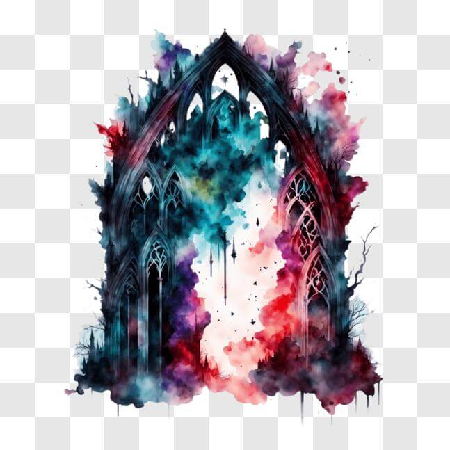 Download The Gate to Hell - Watercolor Painting by David McCartney ...