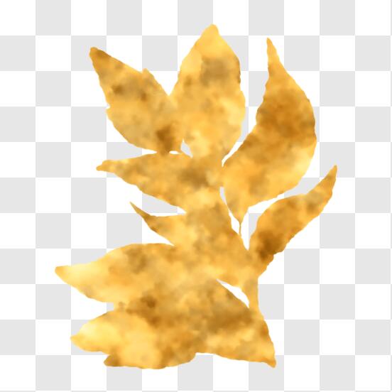 Download Sparkling Gold Leaf for Elegant Decor PNG Online - Creative ...