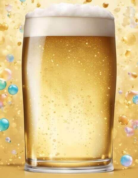 Download Glass of Beer with Bubbles and Colorful Balloons Backgrounds ...