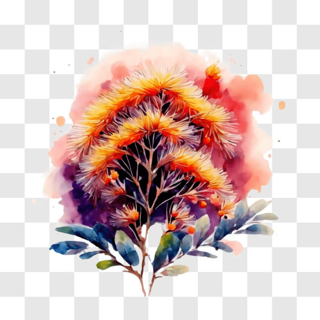 Download Australian Gum Tree Watercolor Painting PNGs Online - Creative ...