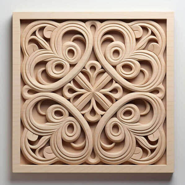 Download Intricately Carved Wooden Panel Inspired by Nature Backgrounds ...